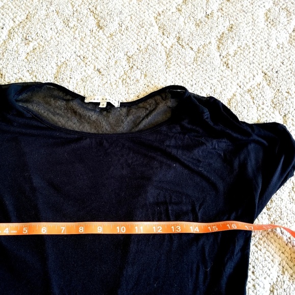Red Haute | Tops | Sheer Back Red Haute Black Tshirt Medium | Poshmark